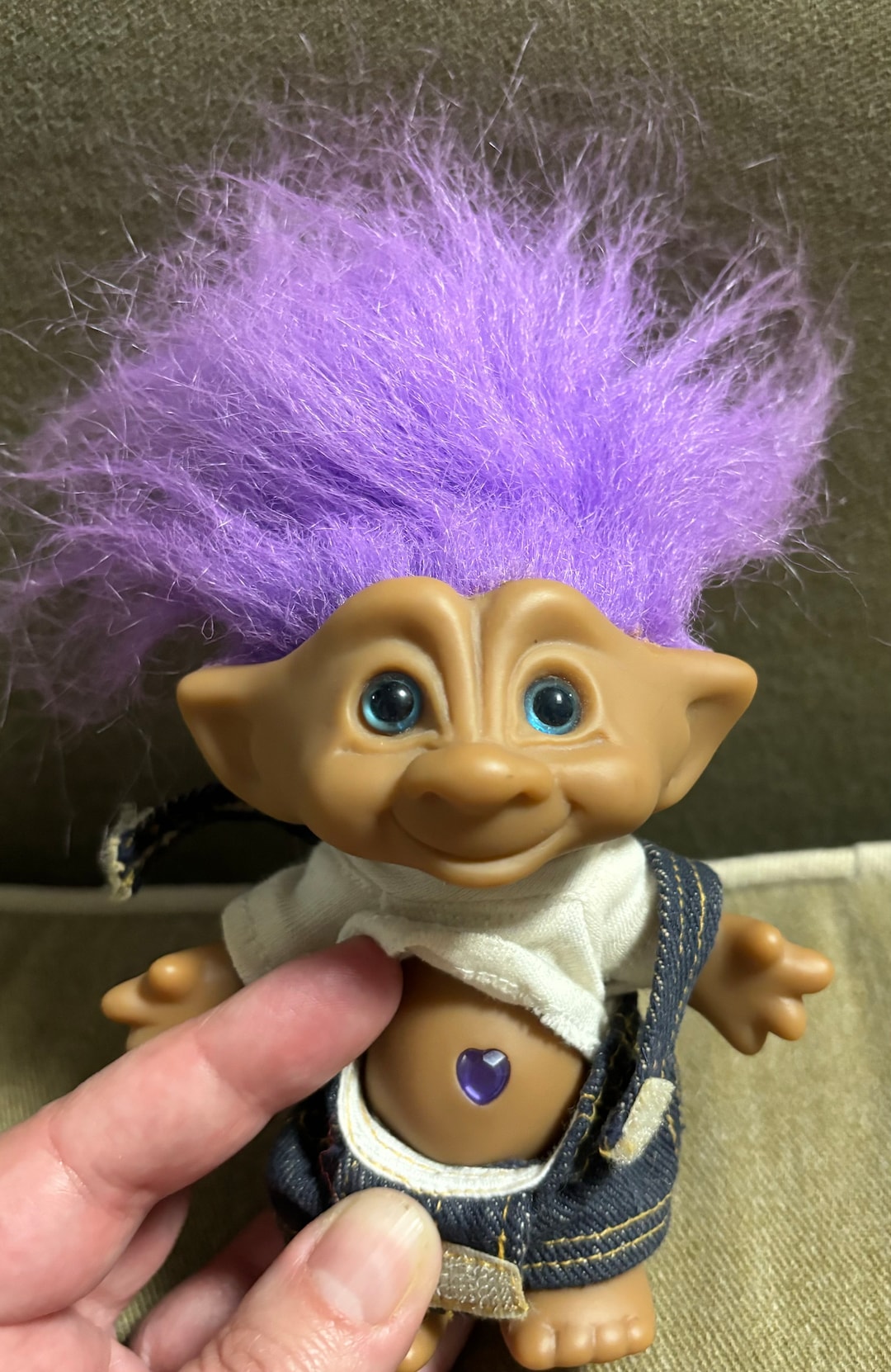 Vintage Early 90s Troll Doll by Ace Novelty Co. With Jewel 5” - Etsy