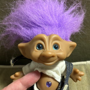 Vintage Early 90s Troll Doll by Ace Novelty Co. With Jewel 5” - Etsy