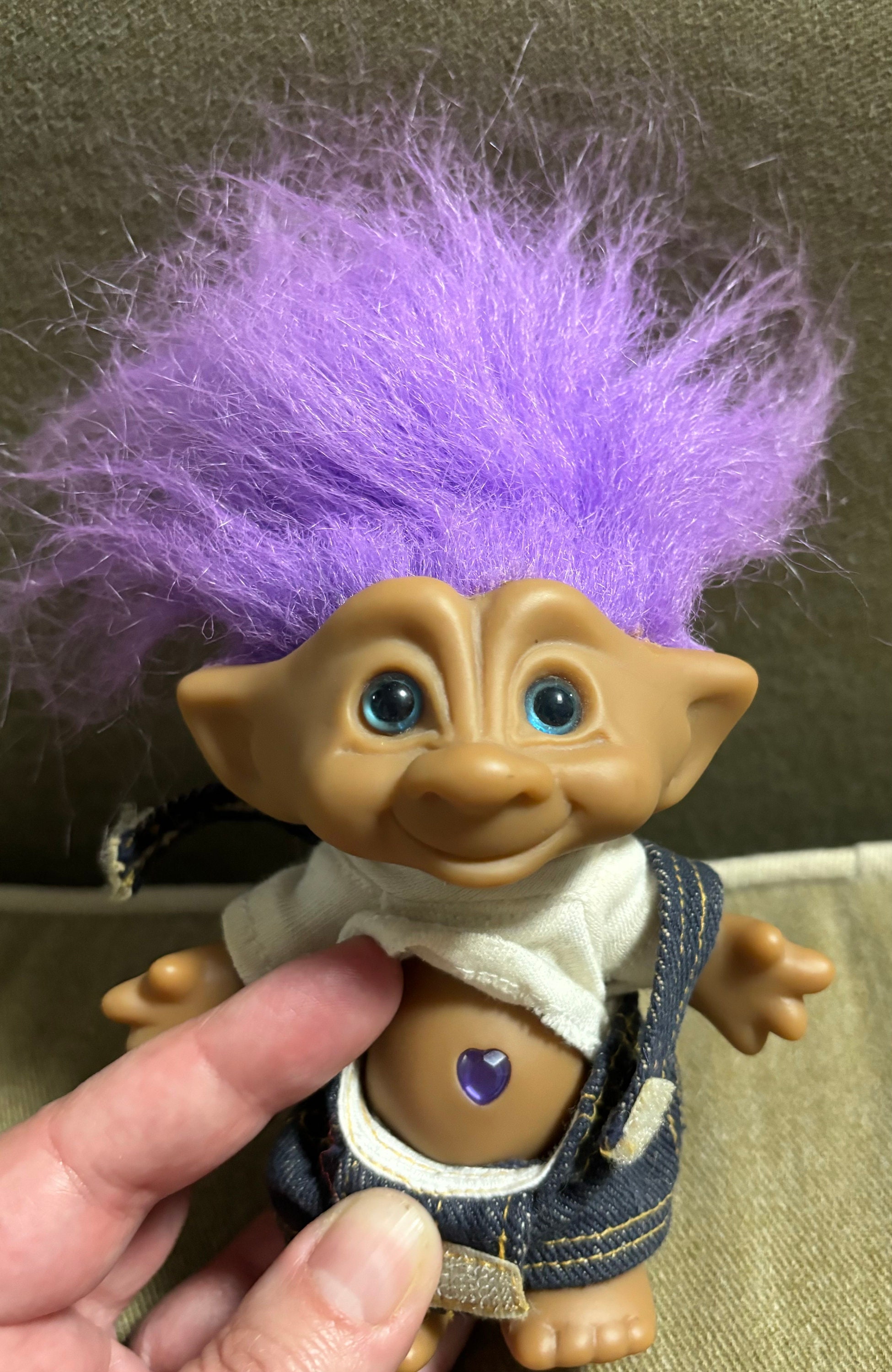 Vintage Early 90s Troll Doll by Ace Novelty Co. With Jewel 5” - Etsy