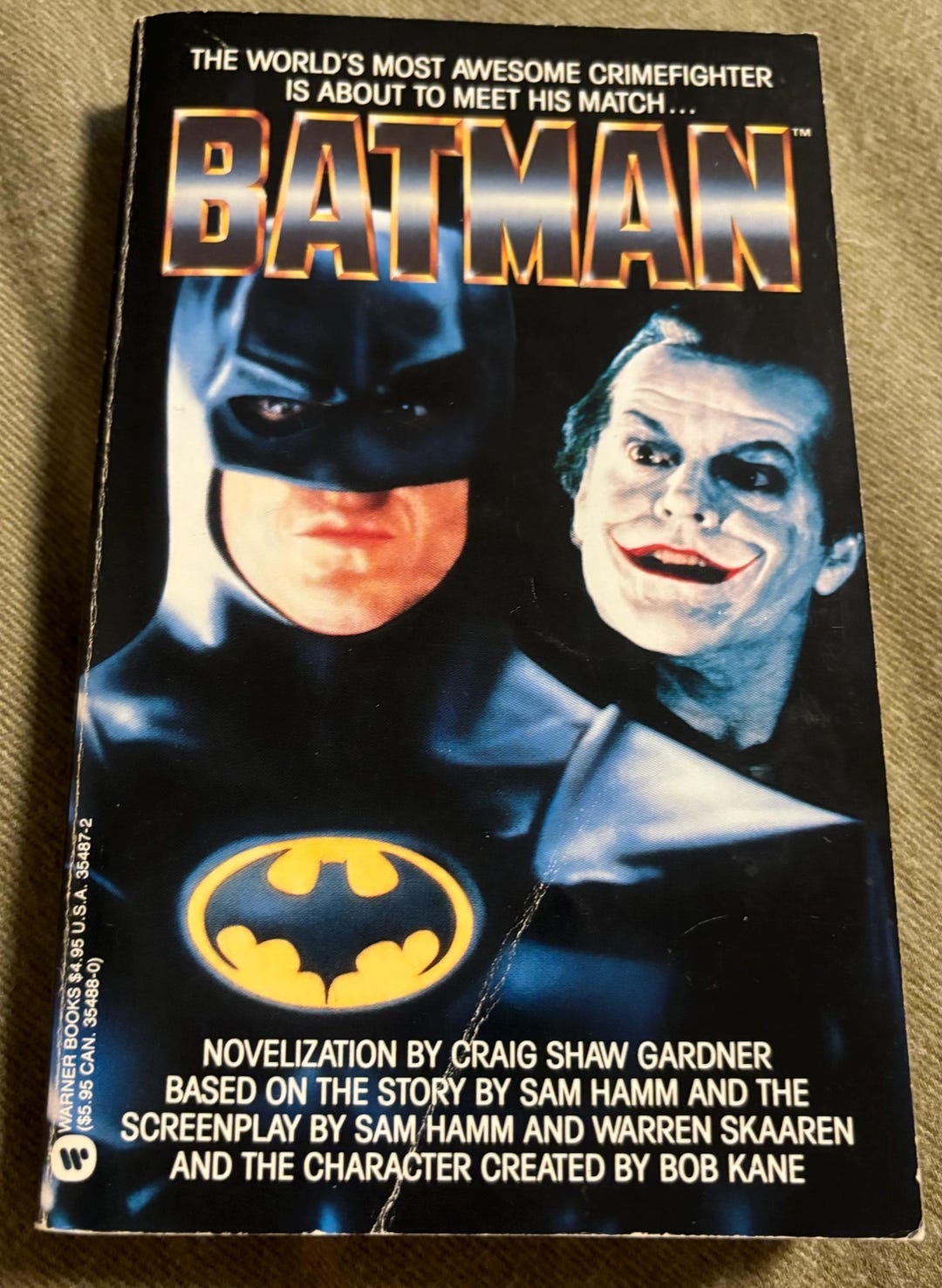 Batman, the Novelization, Vintage 1989 Warner Books Movie Tie-in ...