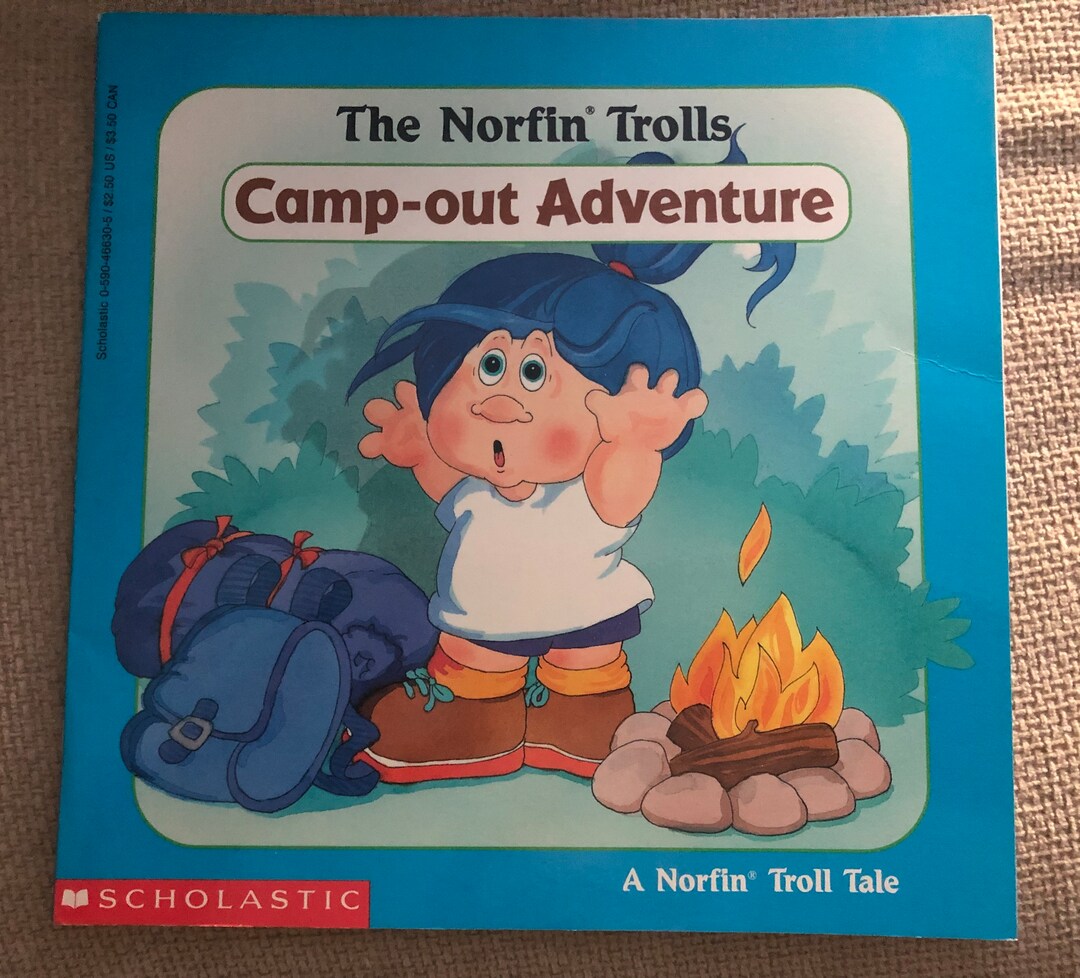 The Norfin Trolls Camp-out Adventure, Vintage 1993 Children’s Softcover ...