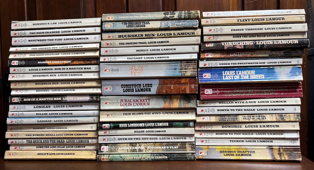 Vintage 1970s-1990s Louis L’amour Bantam Books Western Paperback ...