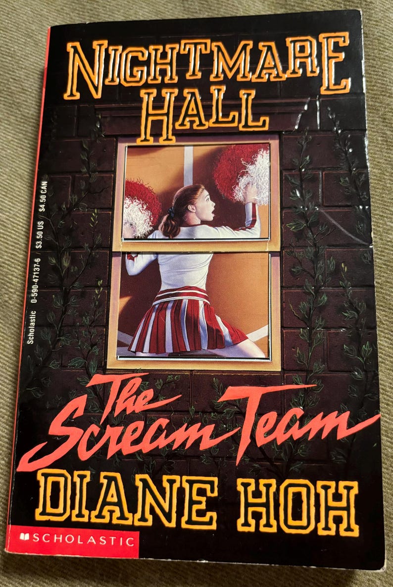 Diane Hoh, Nightmare Hall #5 the Scream Team, Vintage 1993 Scholastic ...