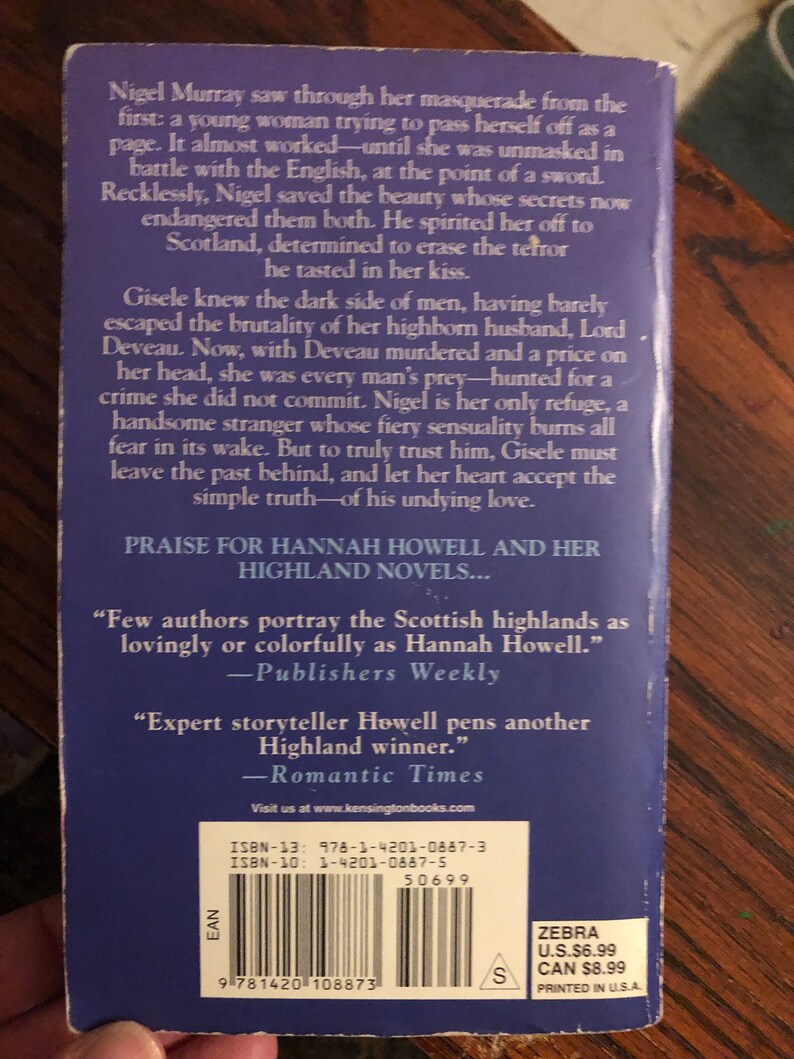 Hannah Howell, Highland Honor - Etsy