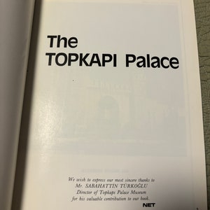 The Topkapi Palace, Vintage Mid 80s Softcover Museum Guide - Etsy