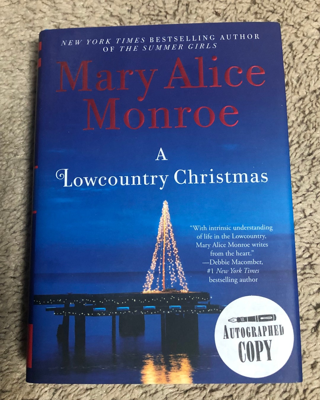 Mary Alice Monroe, A Low Country Christmas, Autographed Hardcover First Edition - Etsy