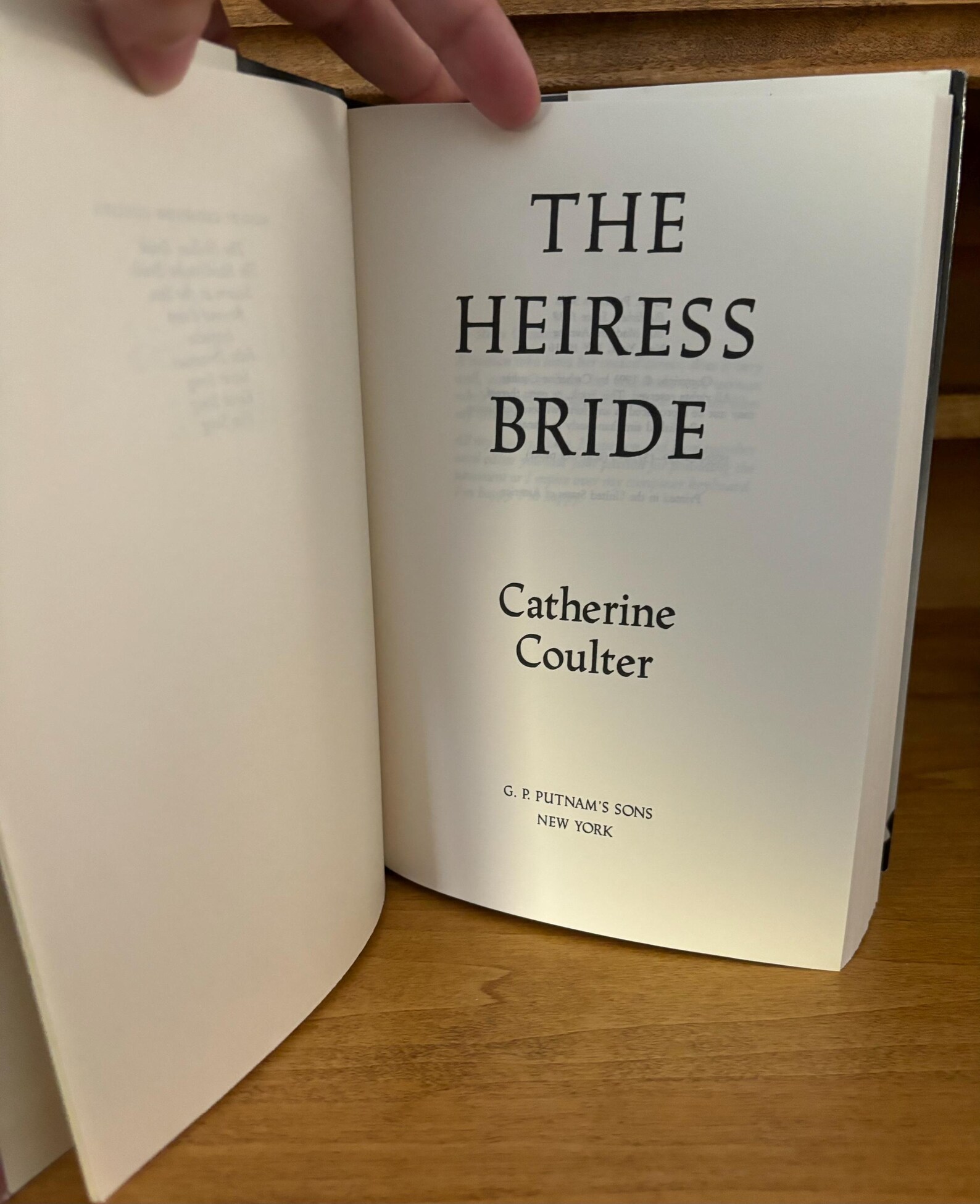 Catherine Coulter, the Heiress Bride, Vintage 1993 Hardcover Edition - Etsy
