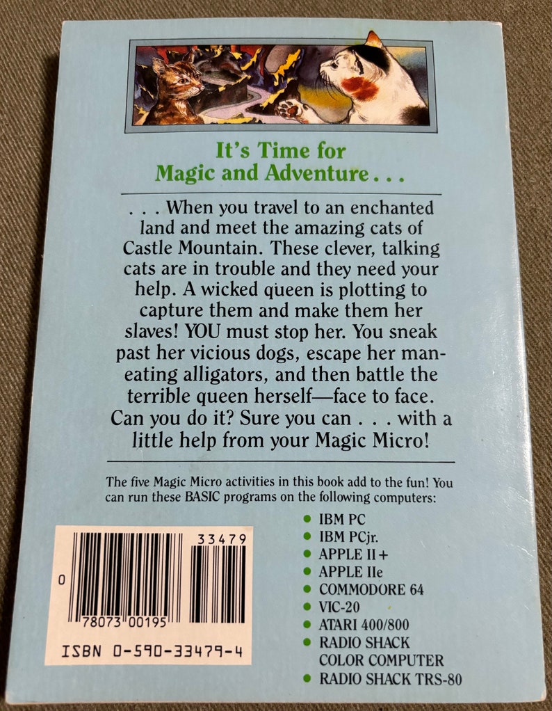 The Cats of Castle Mountain, A Magic Micro Adventure, Vintage 1985 ...