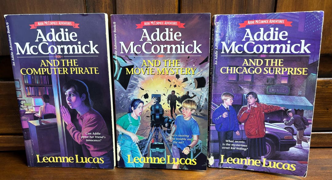 Addie Mccormick Mystery 3 Pack of Vintage 90s Paperbacks, Leanne Lucas ...