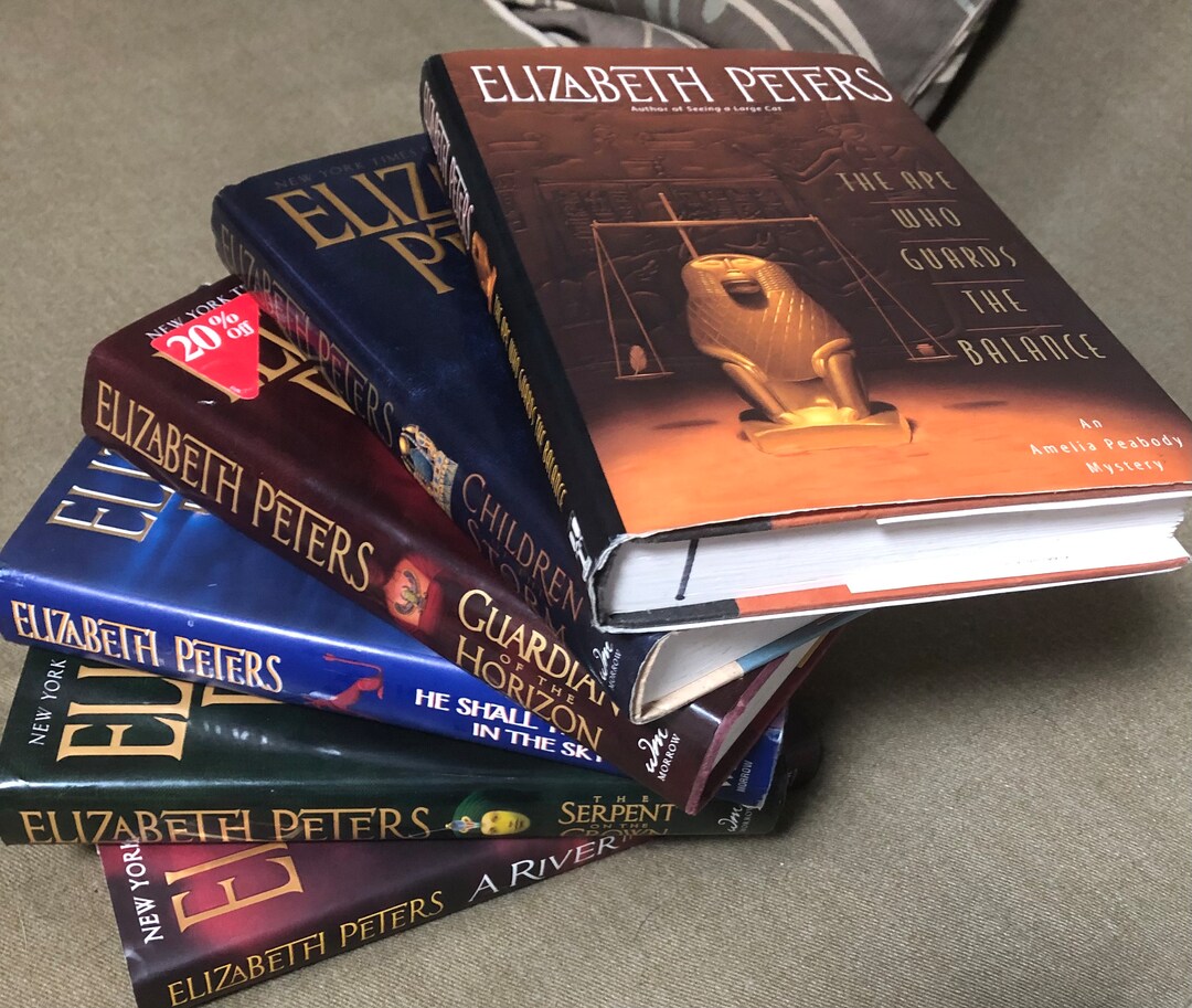 Elizabeth Peters, Set of Six First Editions, Amelia Peabody Series - Etsy