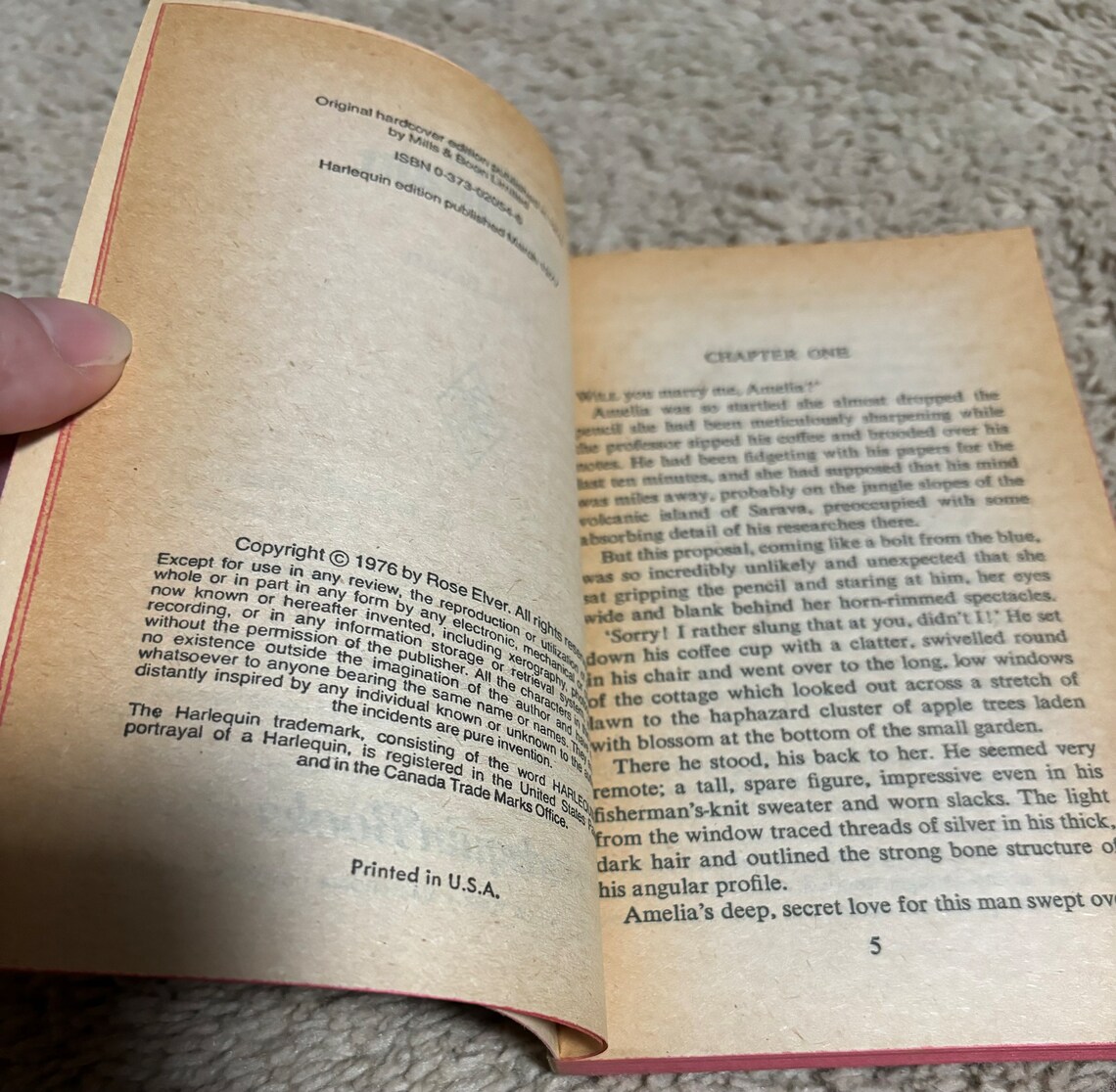 Rose Elver, Fire Mountain, Vintage Harlequin Paperback Romance - Etsy