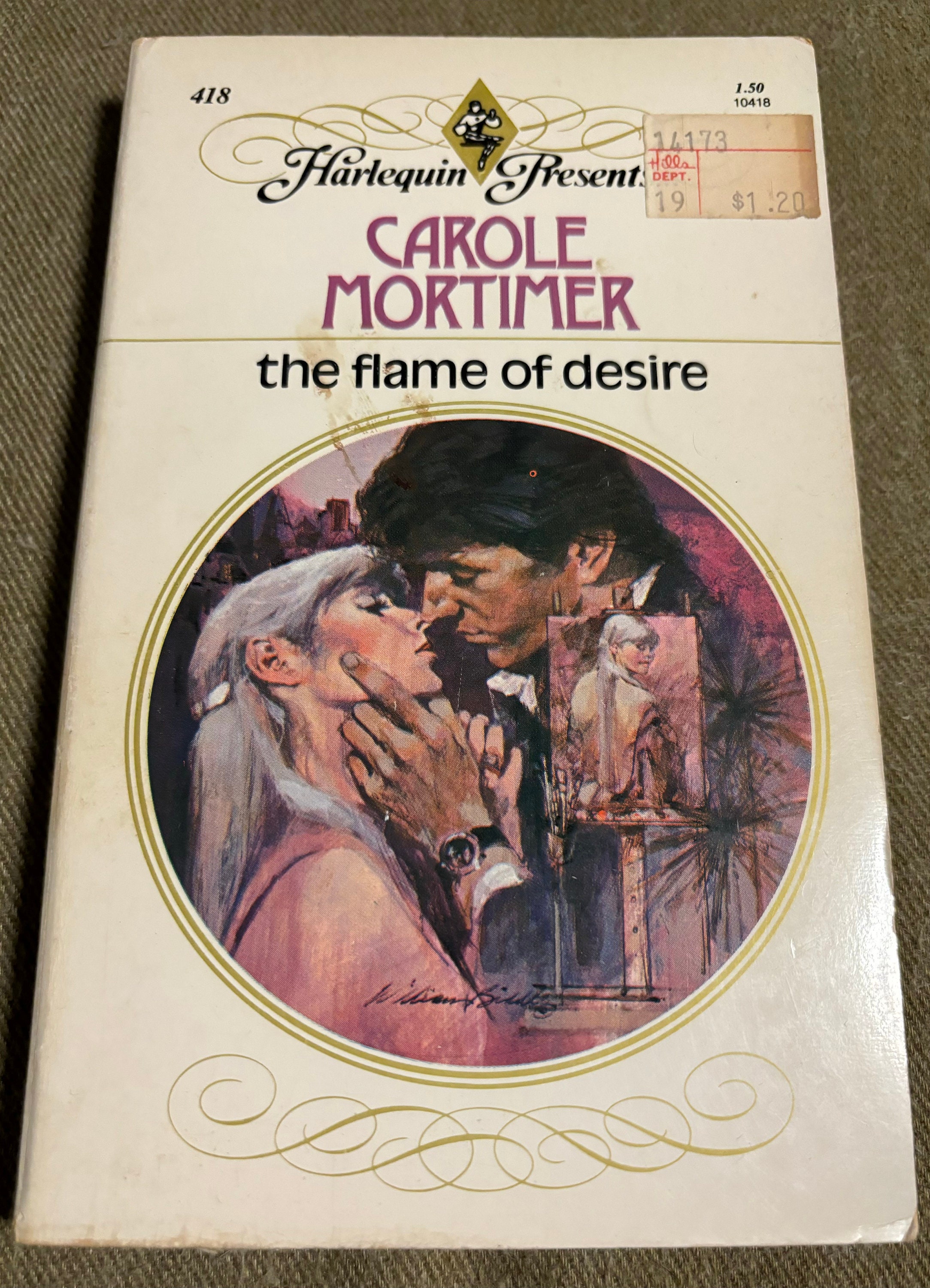 Carole Mortimer, the Flame of Desire, Vintage Harlequin Paperback Romance - Etsy