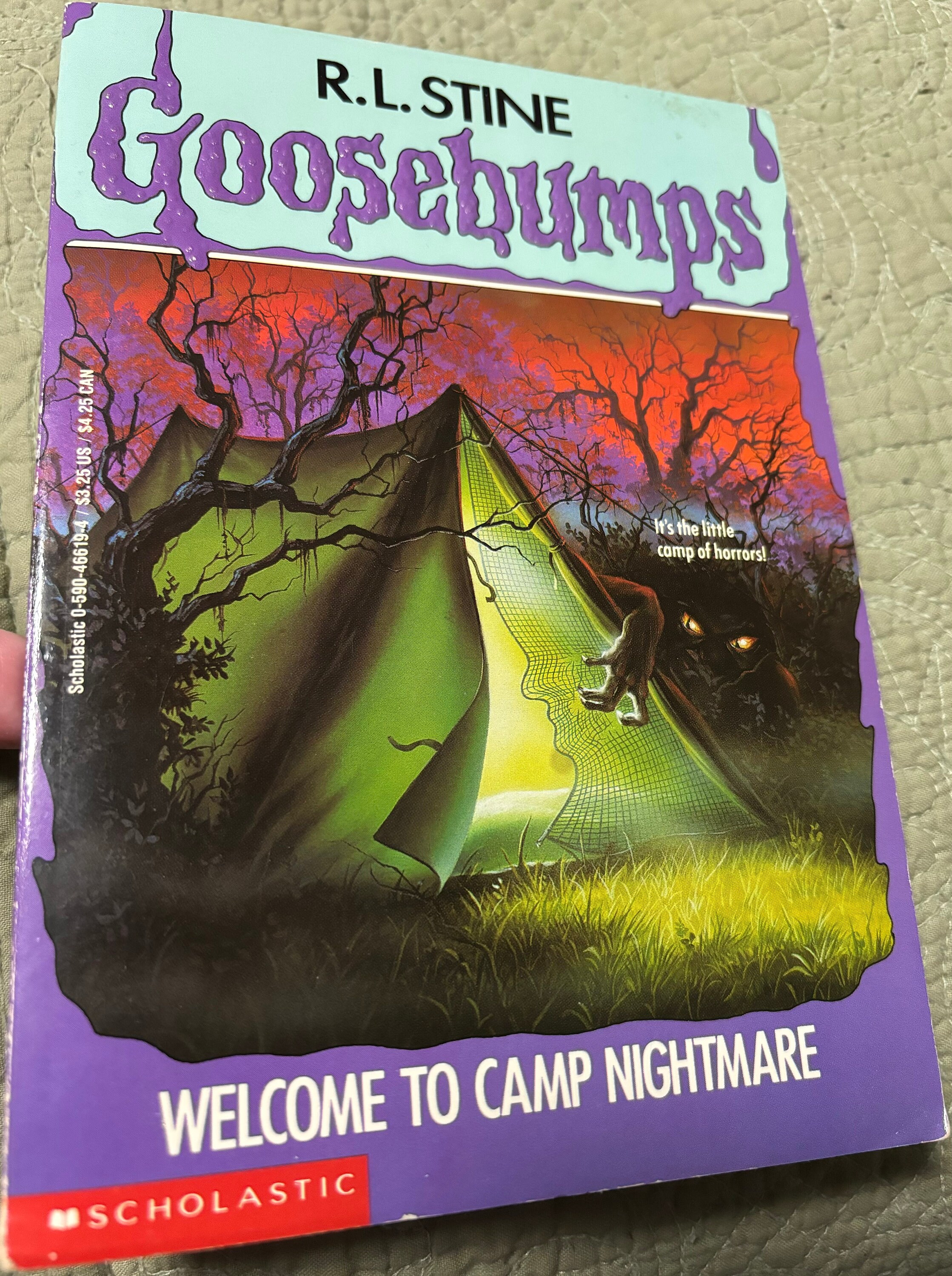 RL Stine, Goosebumps 9, Welcome to Camp Nightmare - Etsy