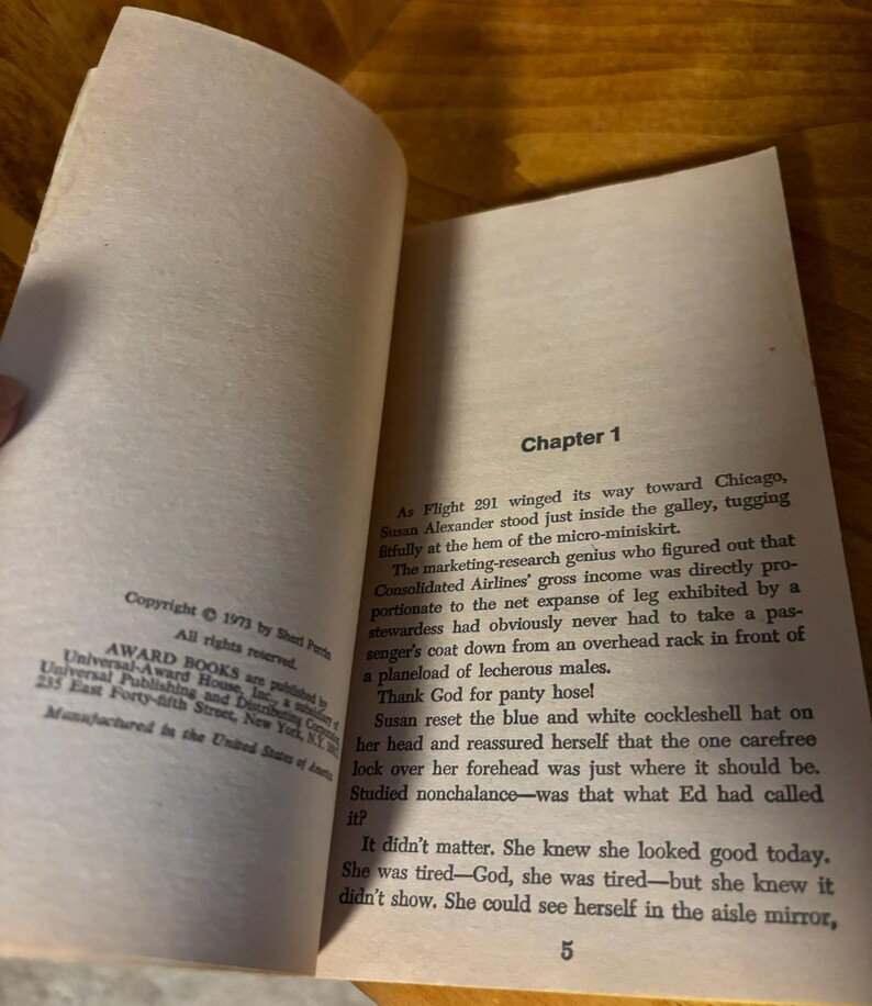 The Girls on the Jet Planes, Sheri Perrin, Vintage 1973 Rare Paperback ...