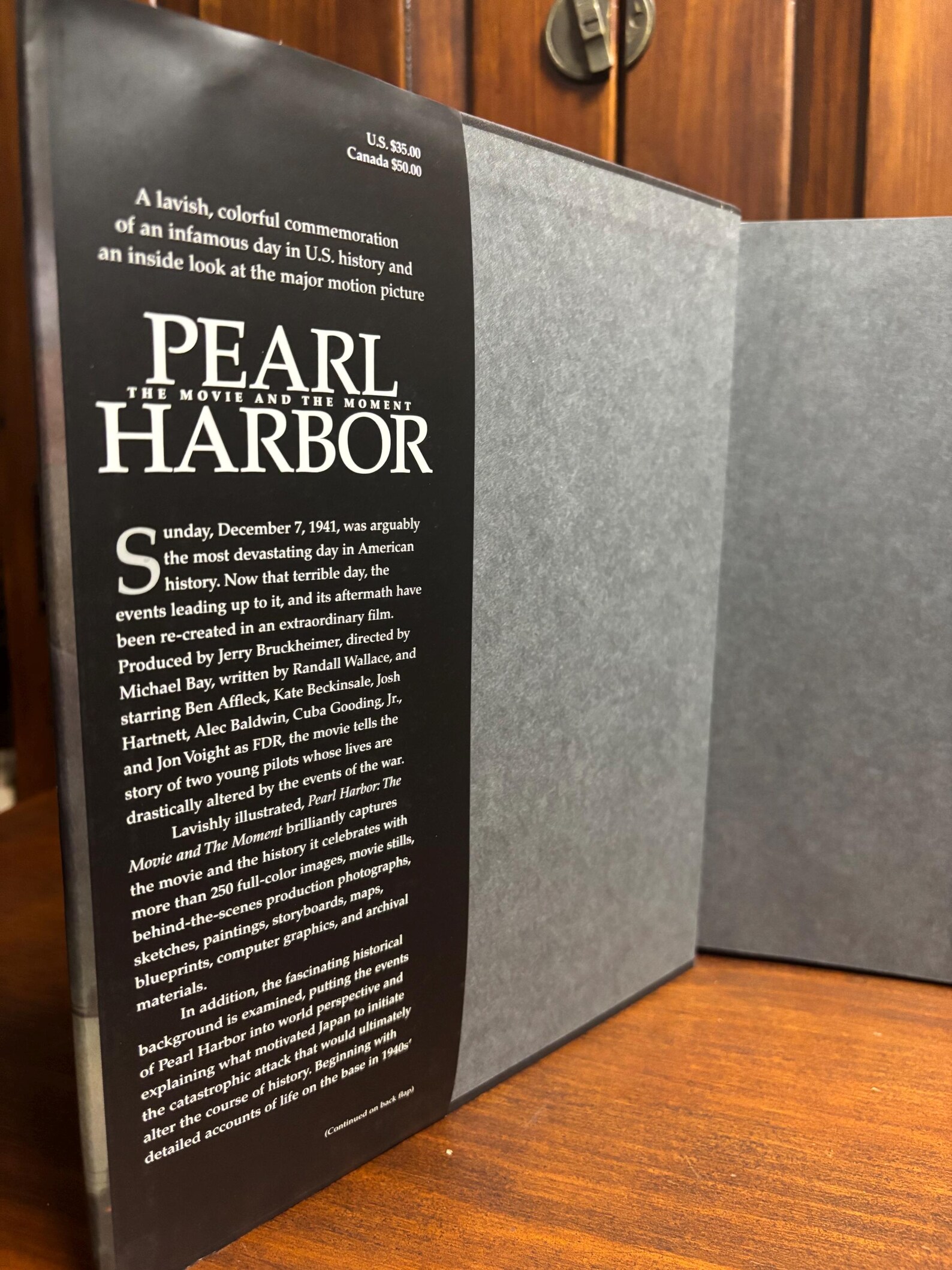 Pearl Harbor the Movie and the Moment, Vintage 2001 Large Hardcover ...