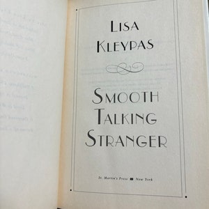 Lisa Kleypas, Smooth Talking Stranger, Vintage Hardcover Romance - Etsy