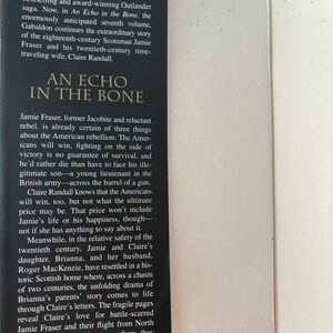 Diana Gabaldon, an Echo in the Bone, Outlander Series, Vintage First ...