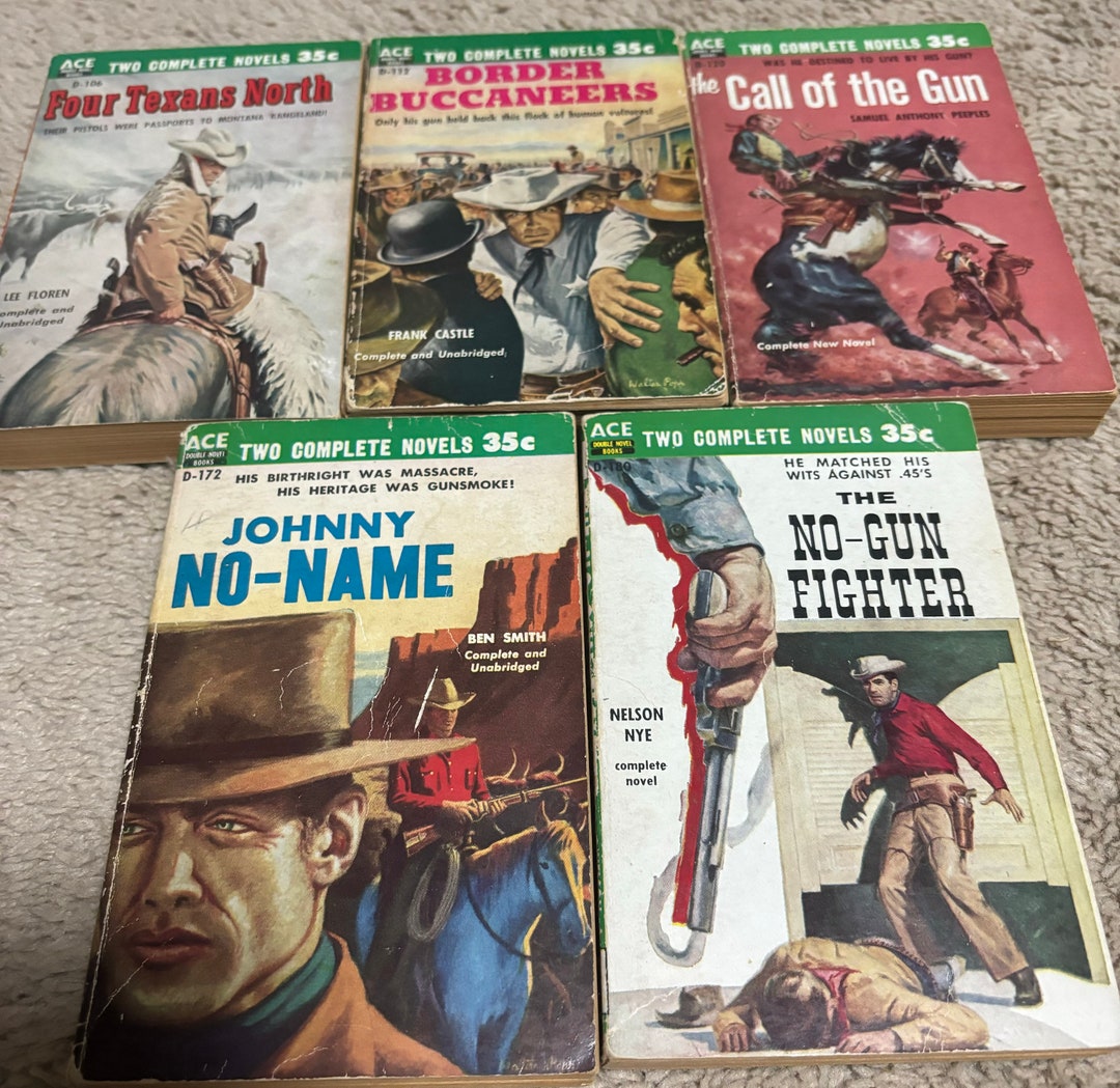 Ace Double Novel Vintage Westerns, Set of 5 - Etsy
