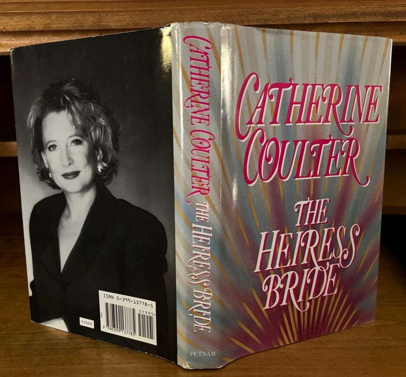 Catherine Coulter, the Heiress Bride, Vintage 1993 Hardcover Edition - Etsy