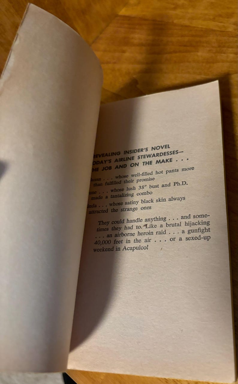 The Girls on the Jet Planes, Sheri Perrin, Vintage 1973 Rare Paperback ...