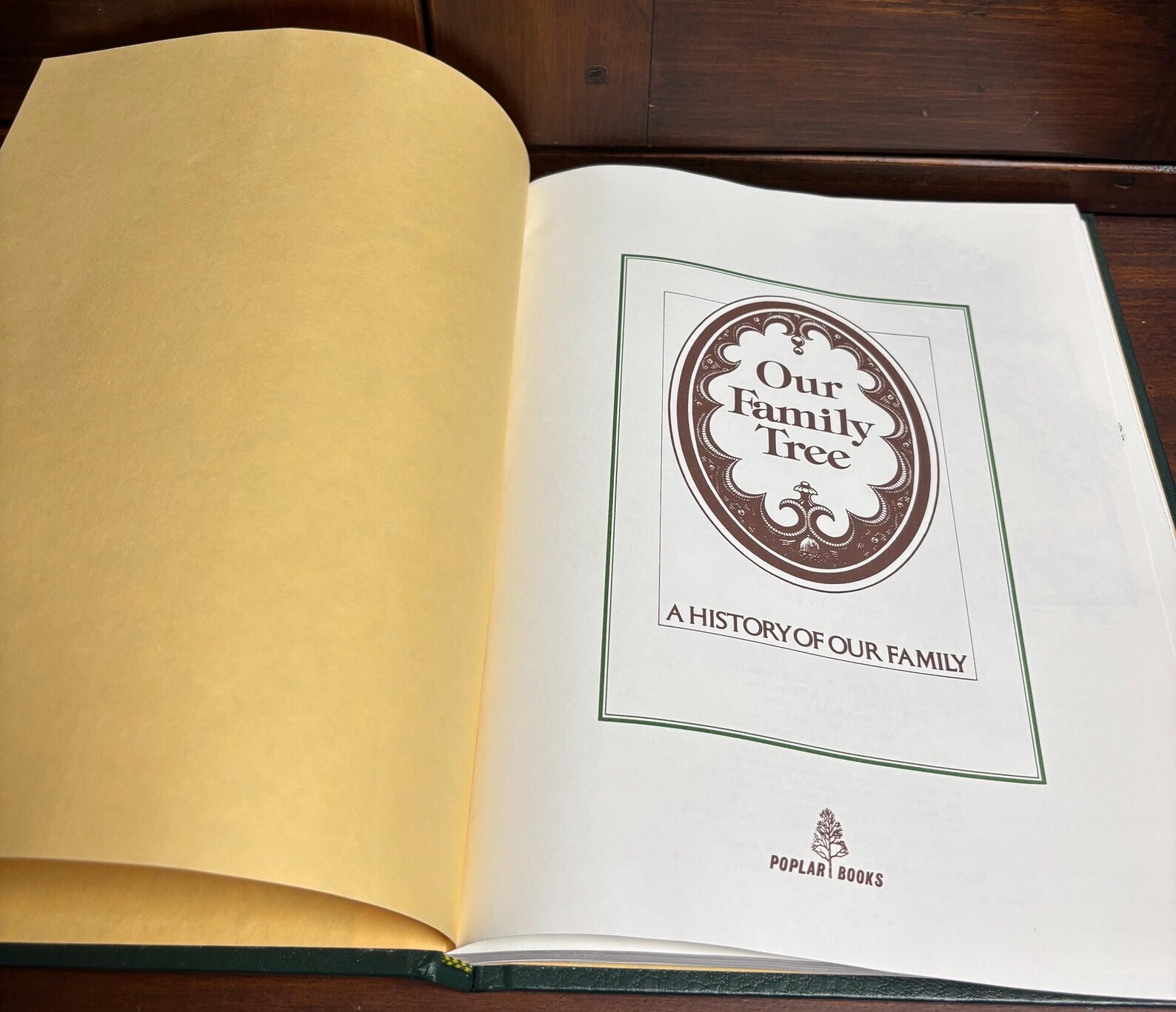 Our Family Tree: A History of Our Family, Vintage 1977 Poplar Books ...