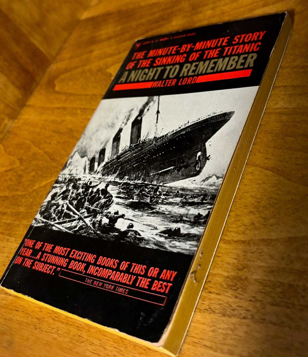 A Night to Remember, Walter Lord, Vintage 1961 Paperback Edition Bantam ...