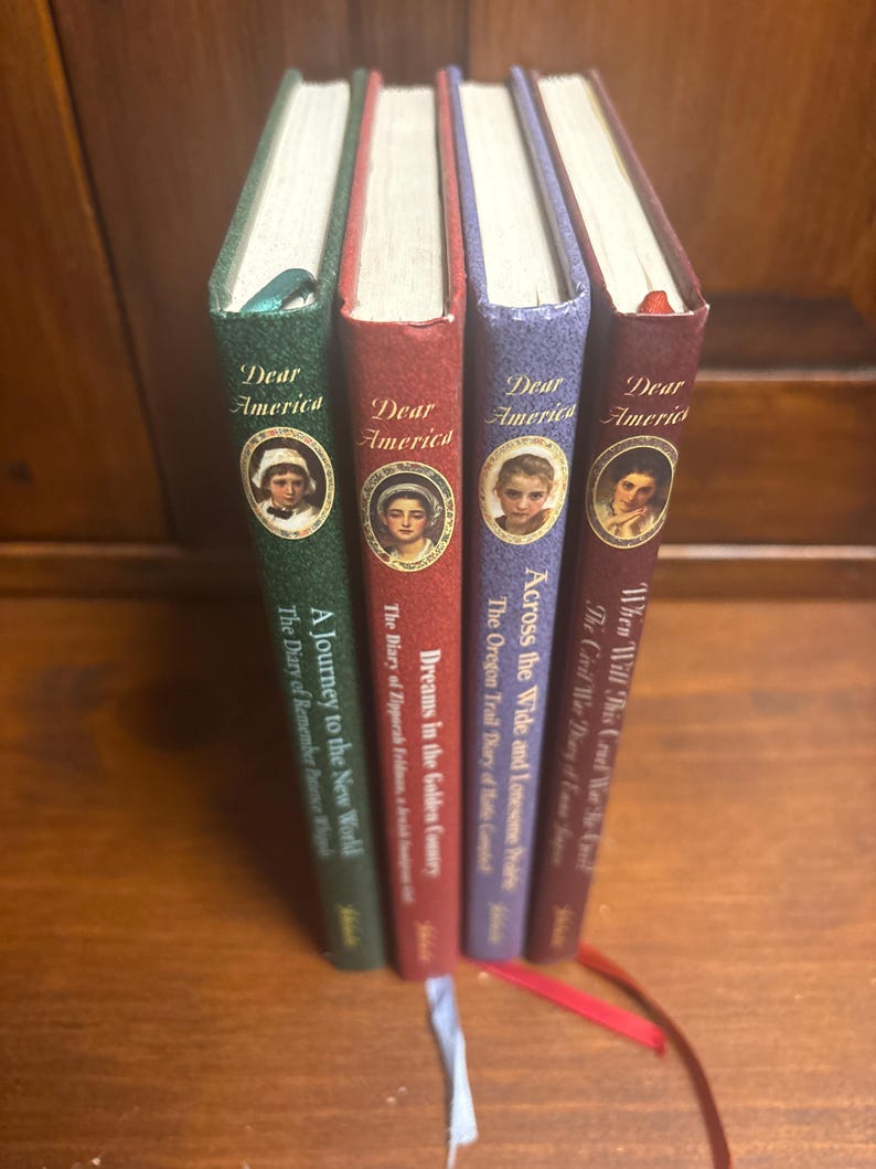 Dear America, Vintage 1996-1999 Scholastic Hardcover Historical Fiction ...