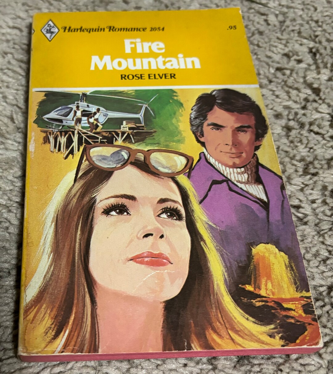 Rose Elver, Fire Mountain, Vintage Harlequin Paperback Romance - Etsy