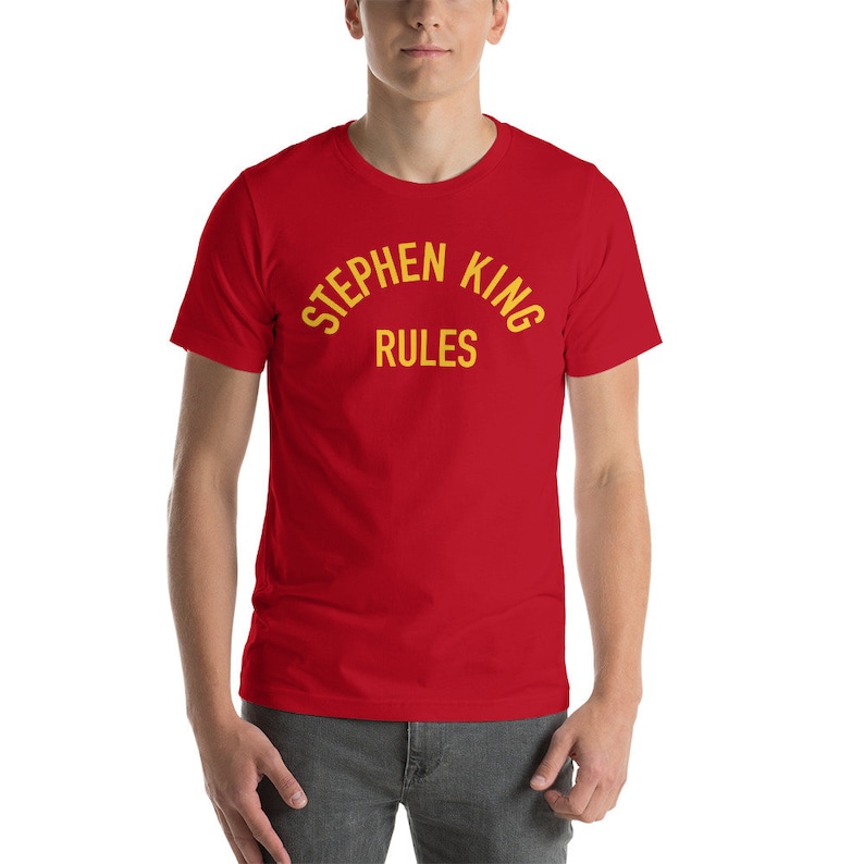 STEPHEN KING RULES 80s Retro Short-sleeve Unisex T-shirt - Etsy