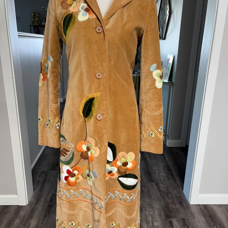 Embroidered Coat - Etsy