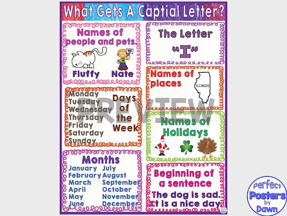 Capitalization Clip Art