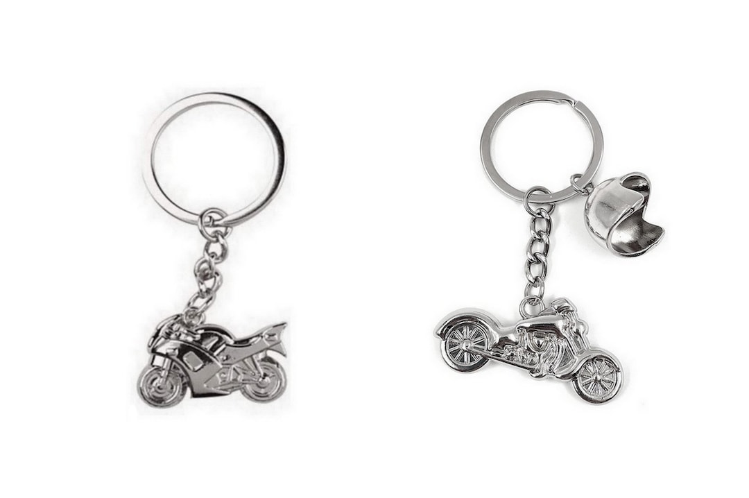 Stainless Steel Motorcycle Key Ring for Biker, Motorcyclist. - Etsy