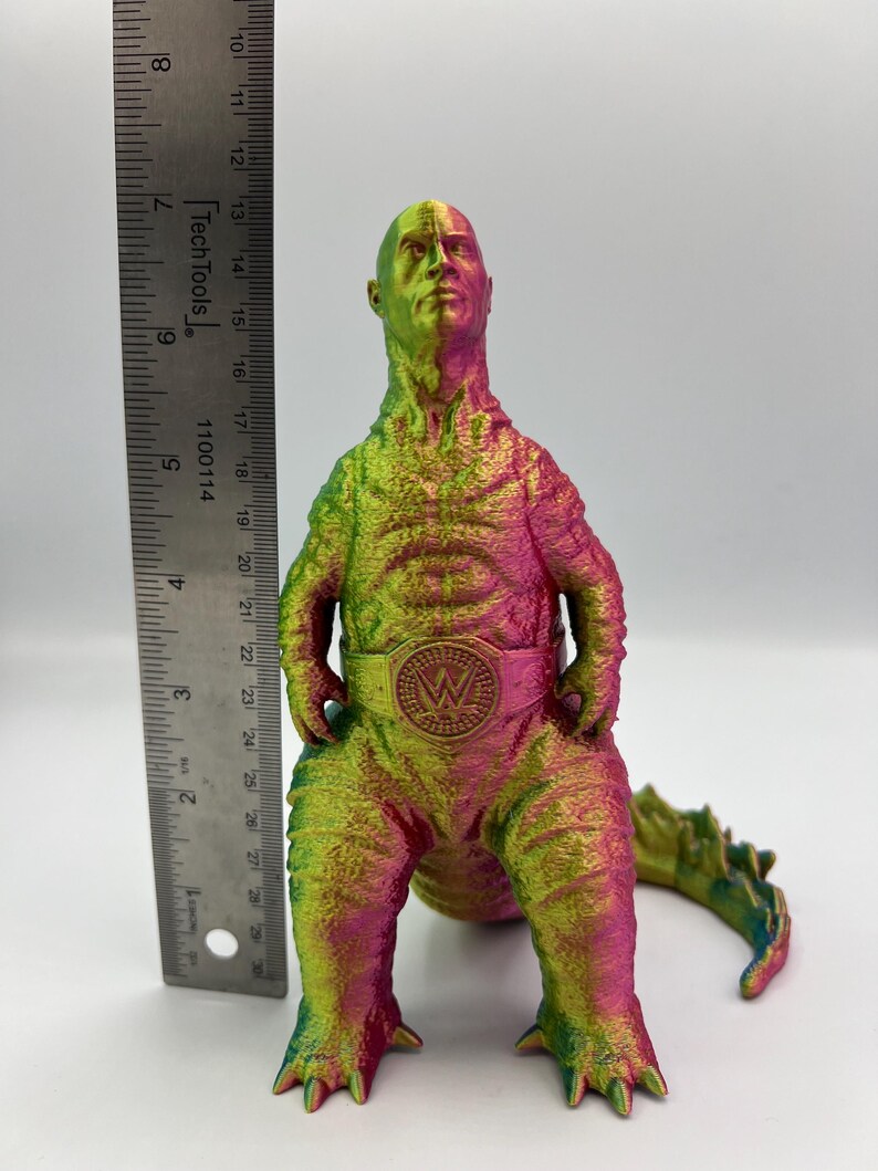 Rockzilla 3D Printed Rock X Godzilla Figure Fun Desk Designer Toy - Etsy