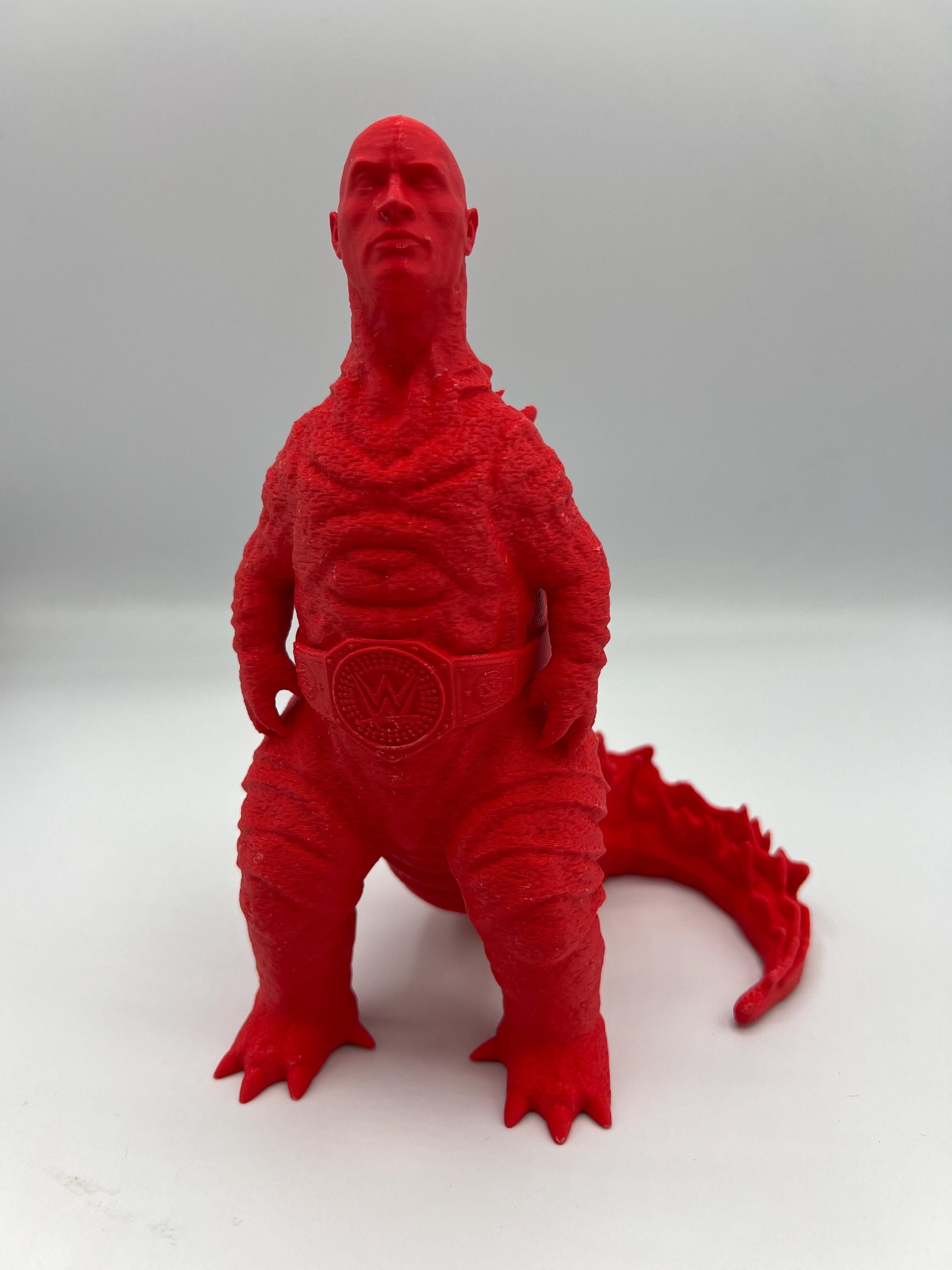 Rockzilla 3D Printed Rock X Godzilla Figure Fun Desk Designer Toy - Etsy