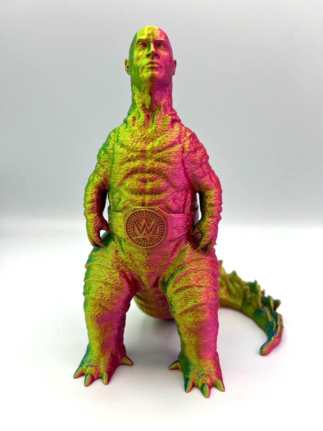 Rockzilla 3D Printed Rock X Godzilla Figure Fun Desk Designer Toy - Etsy