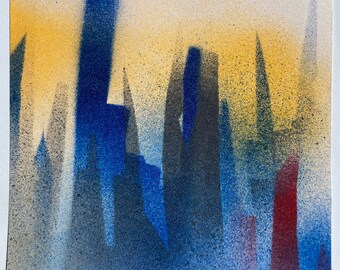 The Red Tower Fantasy Surrealist Landscape, Original Oil Painting - Etsy