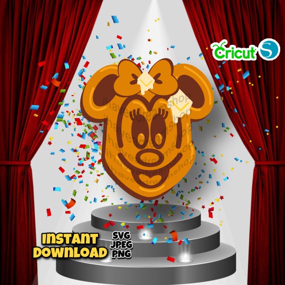 Minnie Waffle SVG Minnie Mouse Waffle Minnie Mouse Digital - Etsy