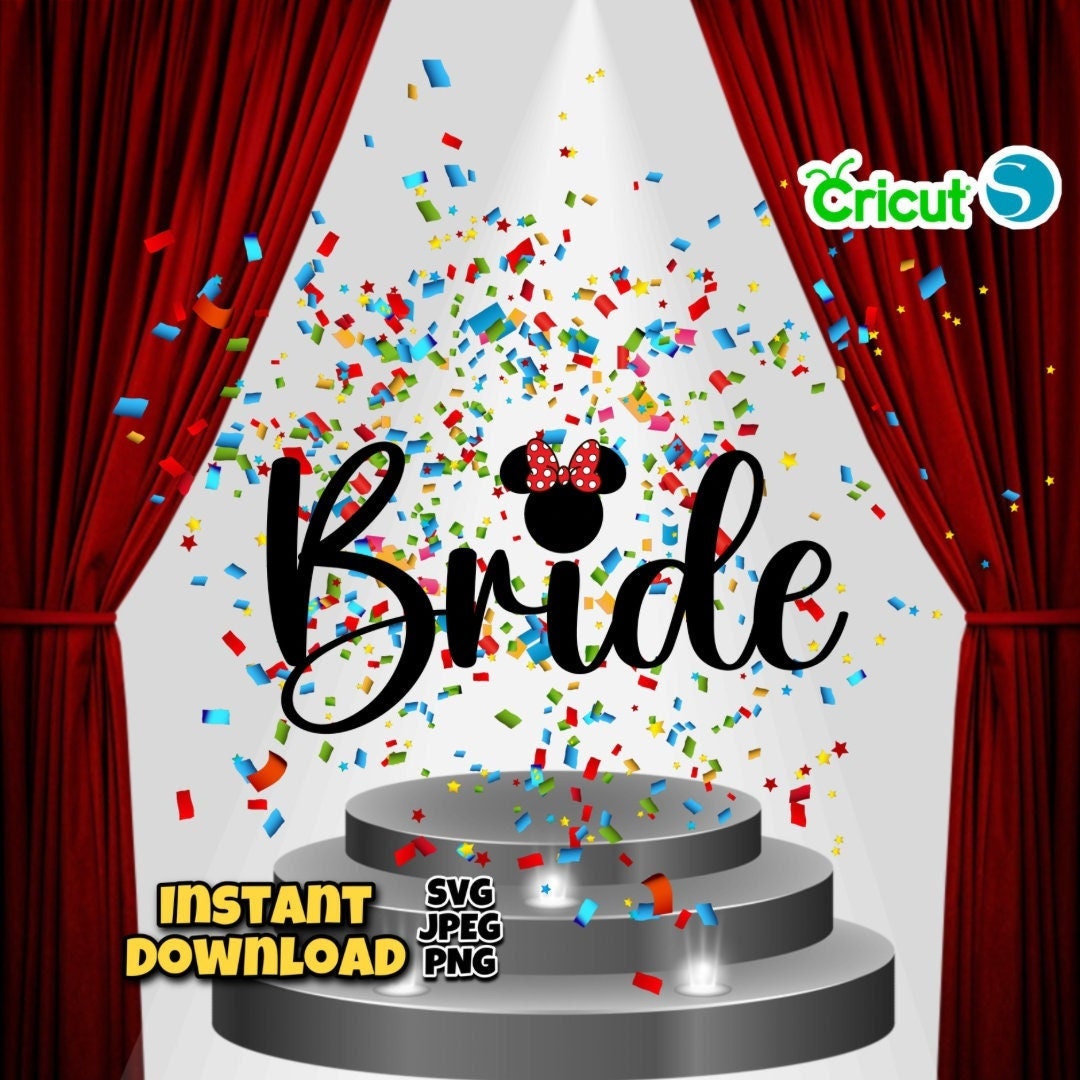 Minnie Bride SVG - Etsy