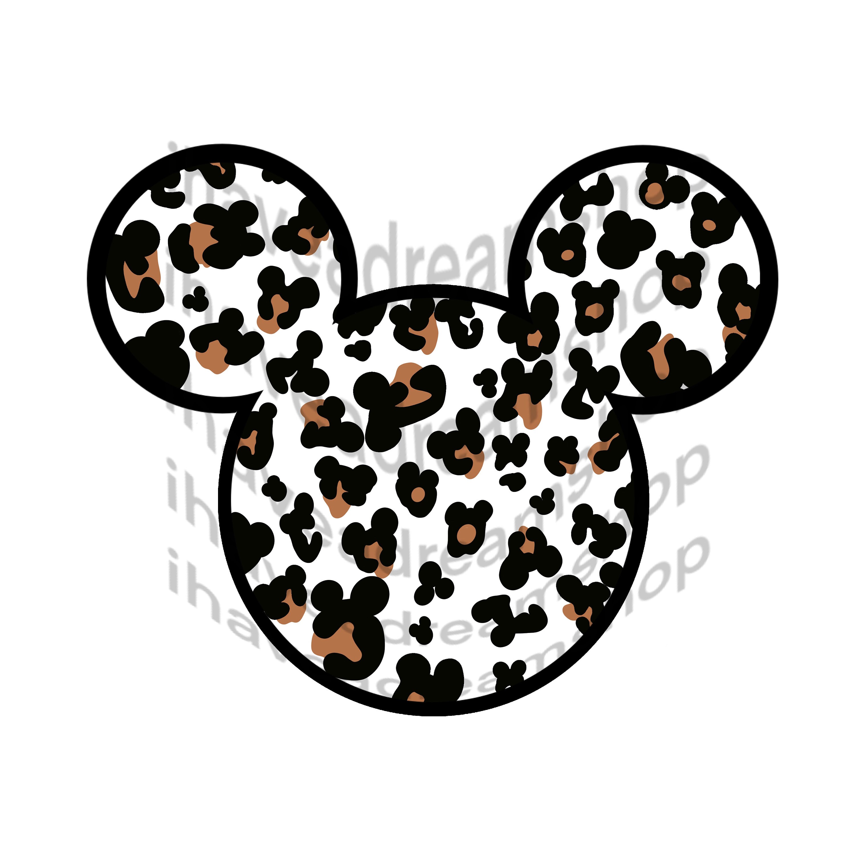 Cheetah Mickey PNG - Etsy