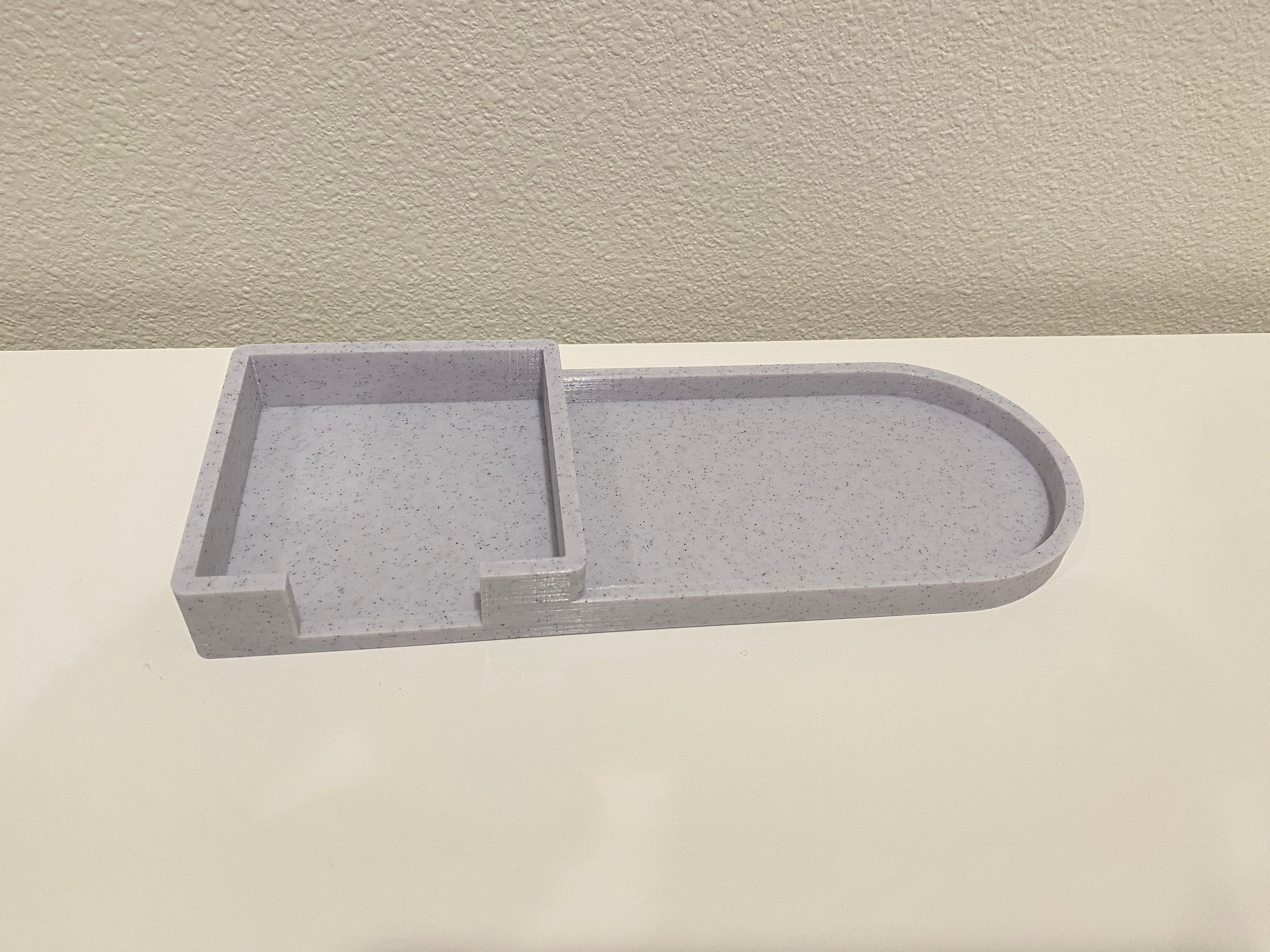 Desk Organizer Tray With Post It Note Holder - 3D Printed - Etsy