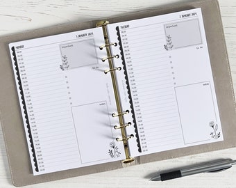 Undated Daily Planner Inserts A5 Day per Page Diary Refill A5 Undated ...