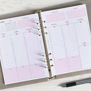 A5 Planner Inserts - Etsy