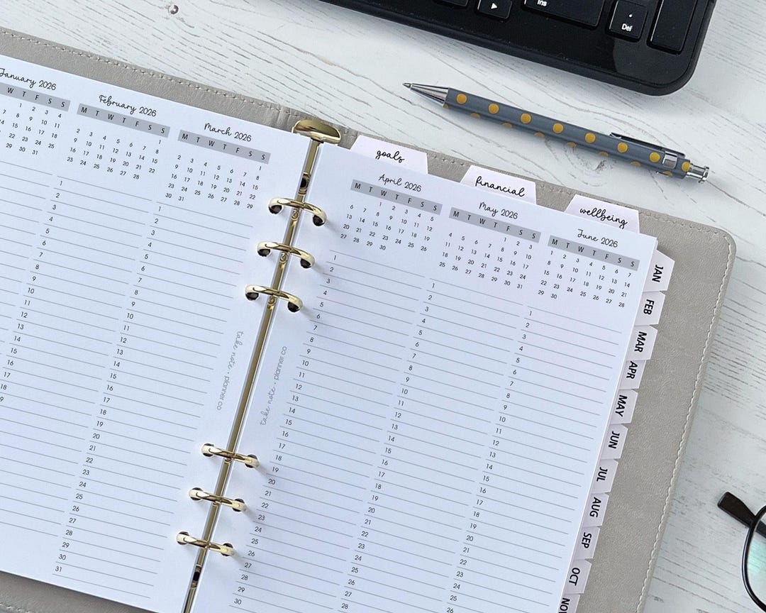 COMPLETE DAY Planner Inserts 2026 | A5 Planner Refill - Etsy