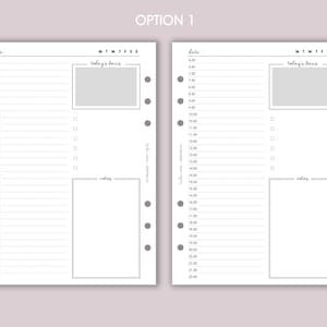 Undated Daily Planner Inserts A5 Day per Page Diary Refill - Etsy