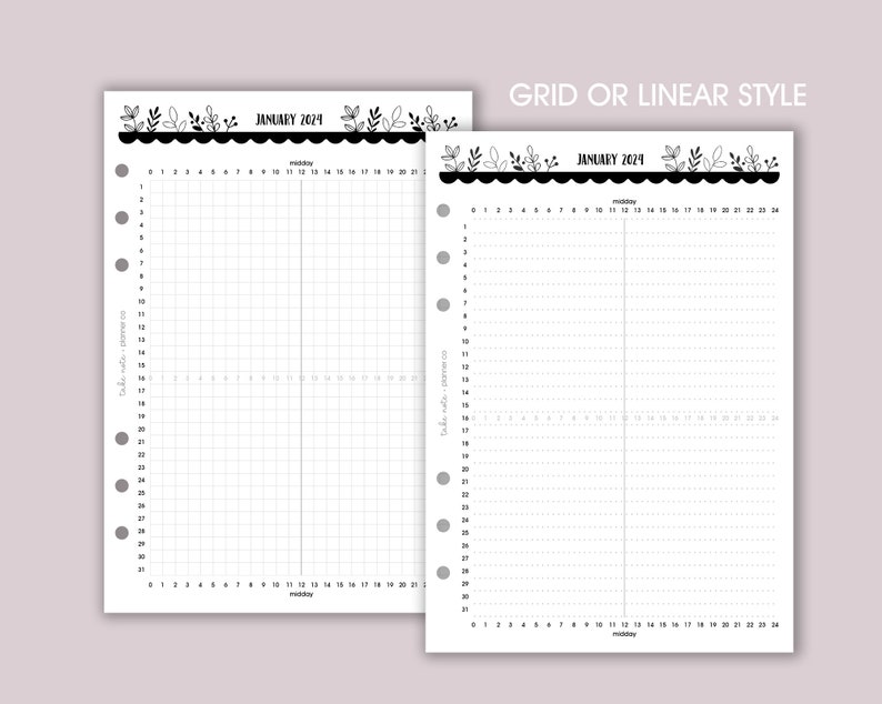 24 Hour Symptom Tracker A5 Planner Inserts 2023 Daily - Etsy