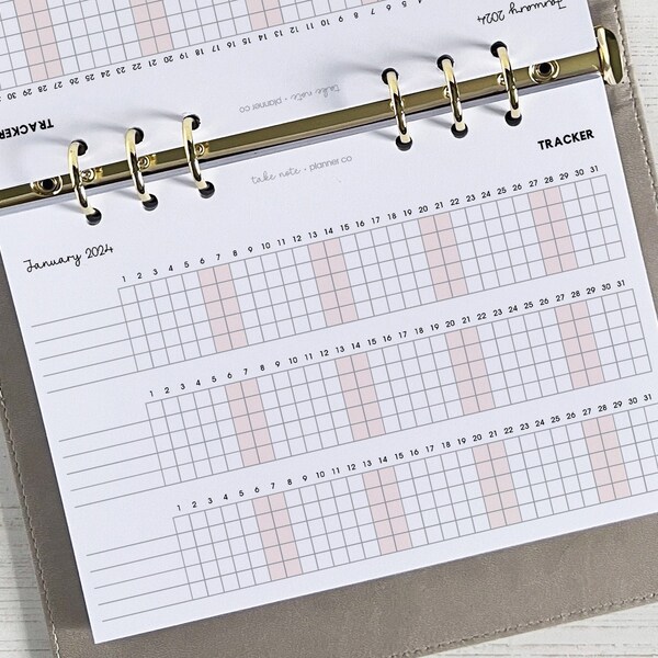 A5 Habit Tracker - Etsy