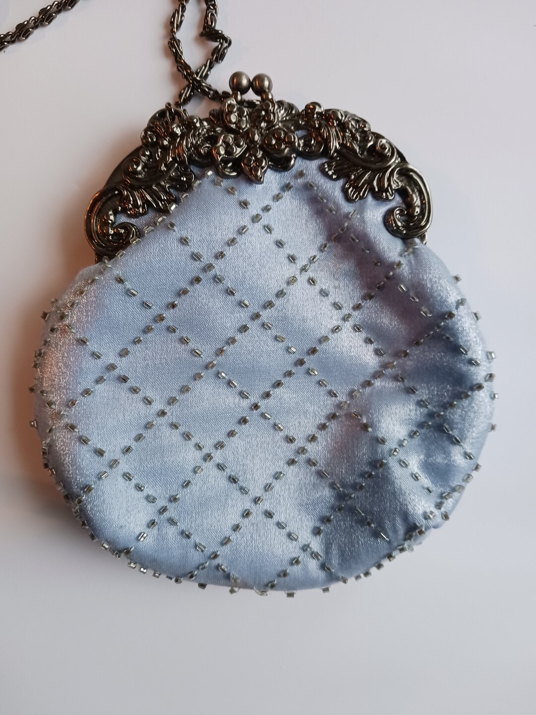 Jessica Mcclintock Powder Blue Evening Purse With 22 - Etsy