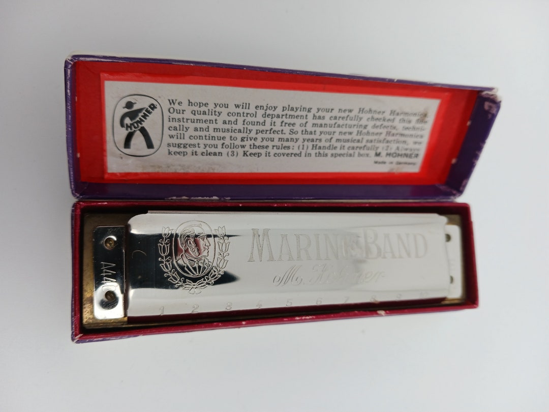 Vintage M. Hohner Marine Band Harmonica No. 1896 - Etsy