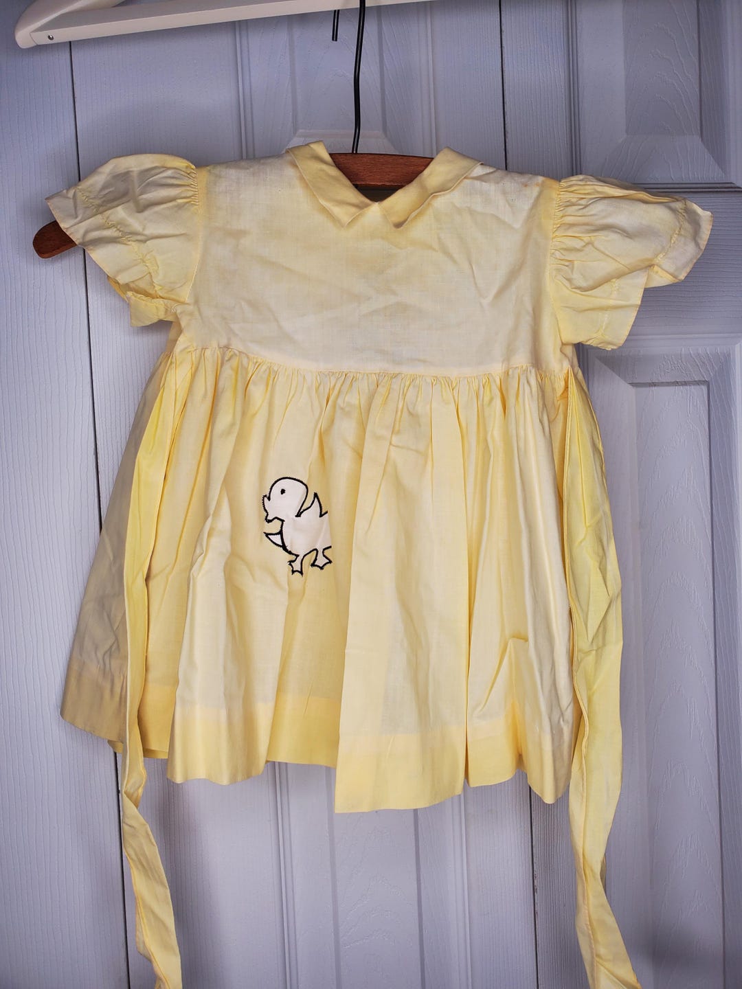 1960's Lydia Line Toddlers Yellow Cotton Dress - Etsy