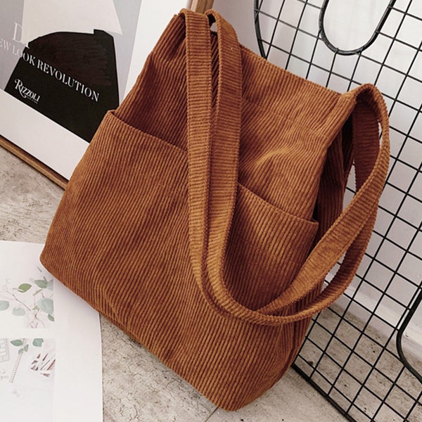 Corduroy Tote Bag Etsy